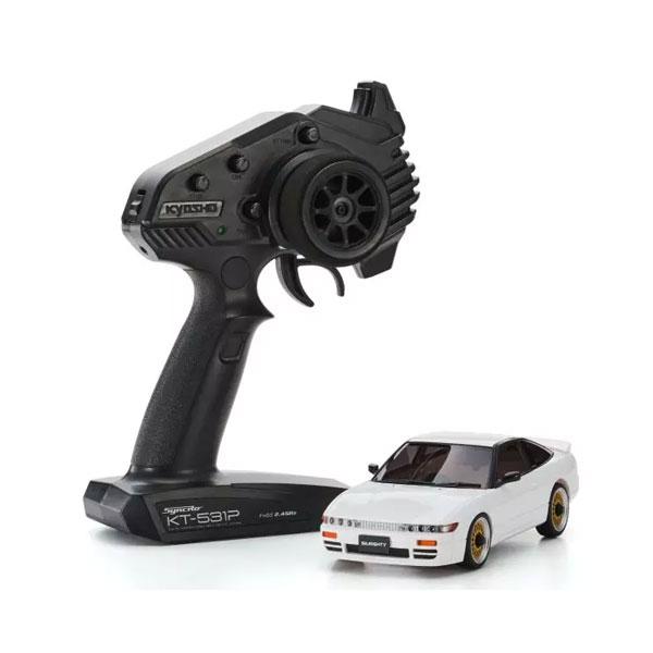 【発売日：2026年07月31日】送料無料◆京商 ミニッツAWD レディセット 日産 シルエイティ ホワイト 32660W ■発売予定：2026年7月予定(発売は遅れる可能性が御座います。)四輪駆動シャシー＋ドリフト専用タイヤ装着済だから、...