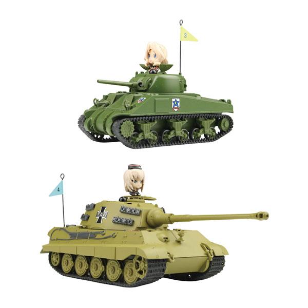 【発売日：2026年08月31日】送料無料◆プラッツ/ウォルターソンズ 『ガールズ＆パンツァー』 1/64 RCバトル戦車道 2種セット(M4シャーマン ＋ ティーガーII) RC完成モデル ■発売予定：2026年8月予定(発売は遅れる可能...