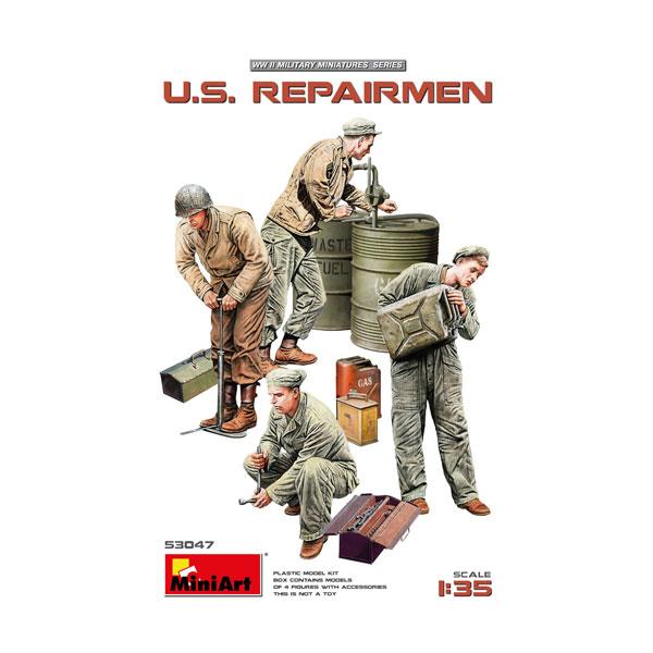 【発売日：2026年04月30日】ミニアート 1/35 米国 修理兵 プラモデル MA53047 ■発売予定：2026年4月予定(発売は遅れる可能性が御座います。)第二次世界大戦中の野戦整備に従事する米陸軍整備兵の1/35スケールフィギュア...