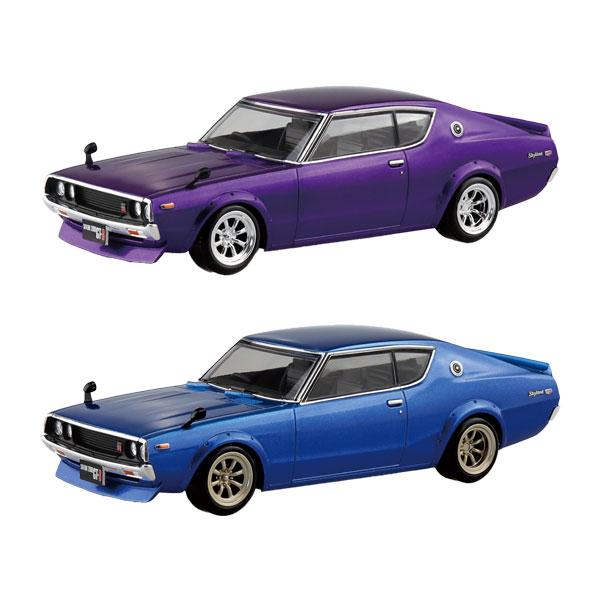 【発売日：2026年05月31日】送料無料◆アオシマ 楽プラ 1/32 ニッサン C110スカイラインGT-R カスタム 2色セット(メタリックパープル/メタリックブルー) プラモデル ■発売予定：入荷日未定(発売は遅れる可能性が御座います...