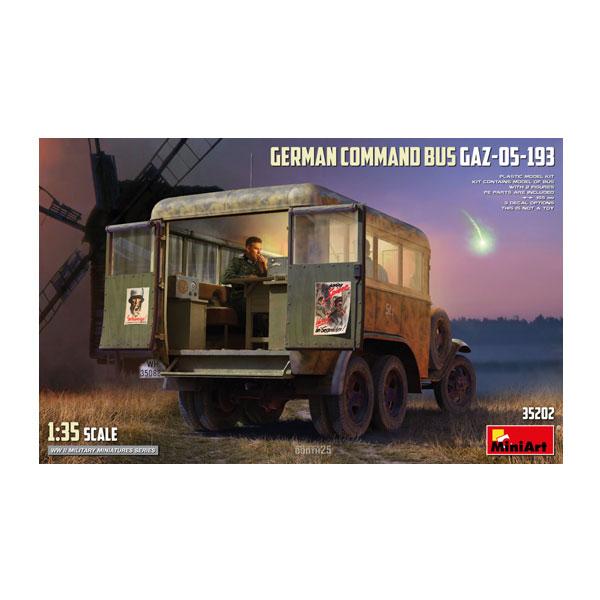 【発売日：2026年05月31日】送料無料◆ミニアート 1/35 ドイツ軍指令バス GAZ-05-193 フィギュア2体付属 プラモデル MA35202 ■発売予定：2026年5月予定(発売は遅れる可能性が御座います。)★発売の長期延期が見...