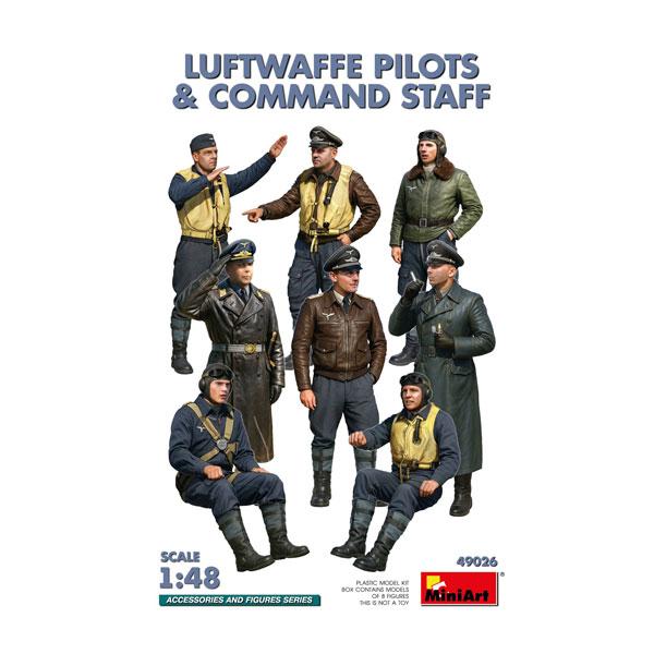 【発売日：2026年05月31日】ミニアート 1/48 ドイツ空軍 パイロット＆指揮官 フィギュア8体 プラモデル MA49026 ■発売予定：2026年5月予定(発売は遅れる可能性が御座います。)★発売の長期延期が見込まれる、または発売時...