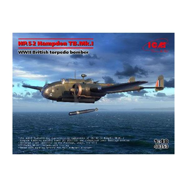 【発売日：2026年05月31日】送料無料◆ICM 1/48 WWII イギリス軍 HP.52 ハンプデン TB.Mk.I 雷撃機 プラモデル 48353 ■発売予定：2026年5月予定(発売は遅れる可能性が御座います。)★発売の長期延期が...