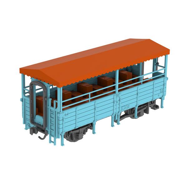 【発売日：2026年05月31日】プラム PLUMPMOA 1/80 トロッコ列車 (ブルー) HOゲージ プラモデル ■発売予定：2026年5月予定(発売は遅れる可能性が御座います。)・90年代前後に様々な車両と共に活躍した「トロッコ列車...