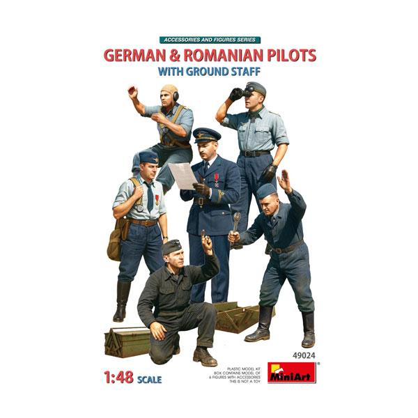【発売日：2026年07月31日】ミニアート 1/48 ドイツ人＆ルーマニア人パイロットw/地上スタッフ エッチングパーツ付属 プラモデル MA49024 ■発売予定：2026年7月予定(発売は遅れる可能性が御座います。)★発売の長期延期が...