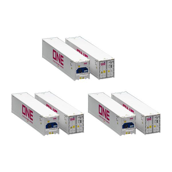 【発売日：2026年04月30日】送料無料◆フジミ 1/150 Train-NEXTシリーズ No.102 1/150スケール 40ft High Cube リーファーコンテナタイプ ONE 塗装済み完成品 3個セット ■発売予定：2026...