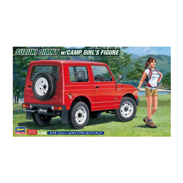 【発売日：2026年06月30日】再販 ハセガワ 1/24 スズキ ジムニー w/キャンプガールズフィギュア プラモデル SP501 ■発売予定：2026年6月予定(発売は遅れる可能性が御座います。)車を降り散策する女性キャンパーフィギュア...