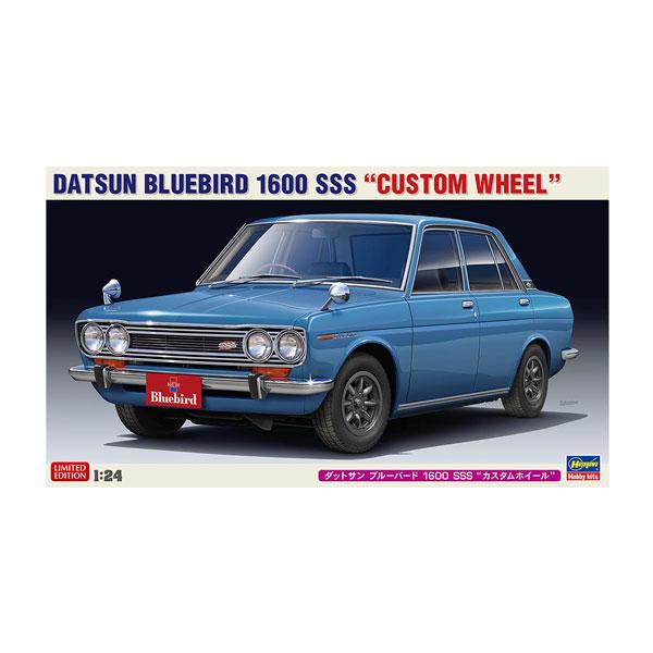 【発売日：2026年06月30日】再販 ハセガワ 1/24 ダットサン ブルーバード 1600 SSS “カスタムホイール” プラモデル 20651 ■発売予定：2026年6月予定(発売は遅れる可能性が御座います。)ブルーボディ＋ワタナベホ...