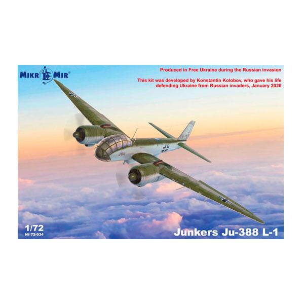 【発売日：2026年06月30日】送料無料◆ミクロミル 1/72 ユンカース Ju388L-1 偵察機 完全新金型 プラモデル MKR72-034 ■発売予定：2026年6月予定(発売は遅れる可能性が御座います。)★発売の長期延期が見込まれ...