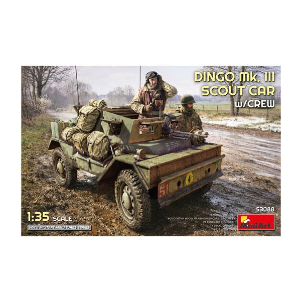 【発売日：2026年08月31日】ミニアート 1/35 ディンゴ Mk.III 偵察車 w/クルー プラモデル MA53088 ■発売予定：2026年8月予定(発売は遅れる可能性が御座います。)★発売の長期延期が見込まれる、または発売時期が...