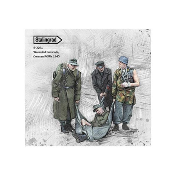 【発売日：2026年08月31日】送料無料◆スターリングラード 1/35 WWII ドイツ 傷ついた戦友 ドイツ軍捕虜 1945年(4体入) レジンキット ST3291 ■発売予定：2026年8月予定(発売は遅れる可能性が御座います。)第二...