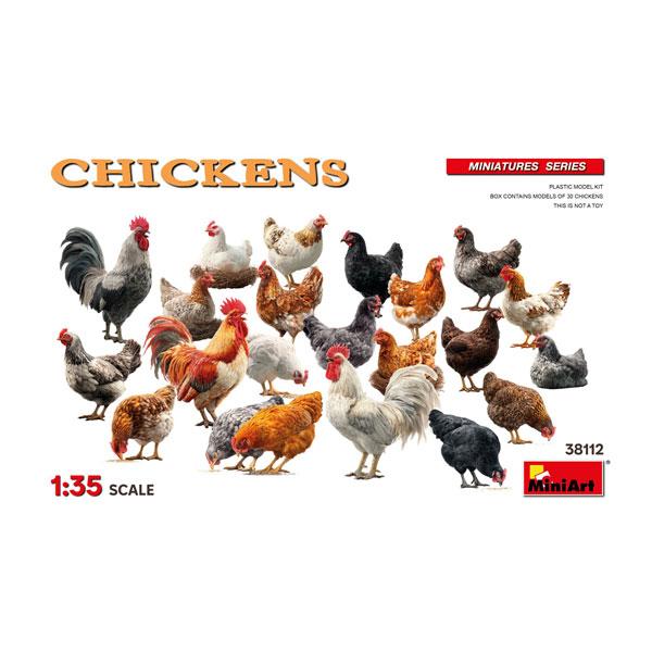 【発売日：2026年09月30日】ミニアート 1/35 鶏 (30羽) セット プラモデル プラモデル MA38112 ■発売予定：2026年9月予定(発売は遅れる可能性が御座います。)★発売の長期延期が見込まれる、または発売時期が遠い商品...