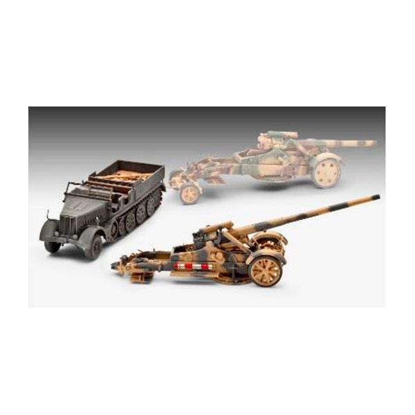 【発売日：2026年12月31日】ドイツレベル 1/72 Sd.Kfz.9「ファモ」＆21cm迫撃砲/17cmキャノン砲 プラモデル 03371 ■発売予定：入荷日未定(発売は遅れる可能性が御座います。)★発売の長期延期が見込まれる、または...