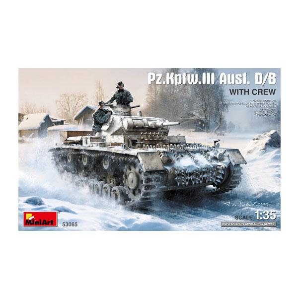【発売日：2026年09月30日】送料無料◆ミニアート 1/35 III号戦車 D/B型 w/クルーフィギュア2体 プラモデル MA53085 ■発売予定：2026年9月予定(発売は遅れる可能性が御座います。)★発売の長期延期が見込まれる、...