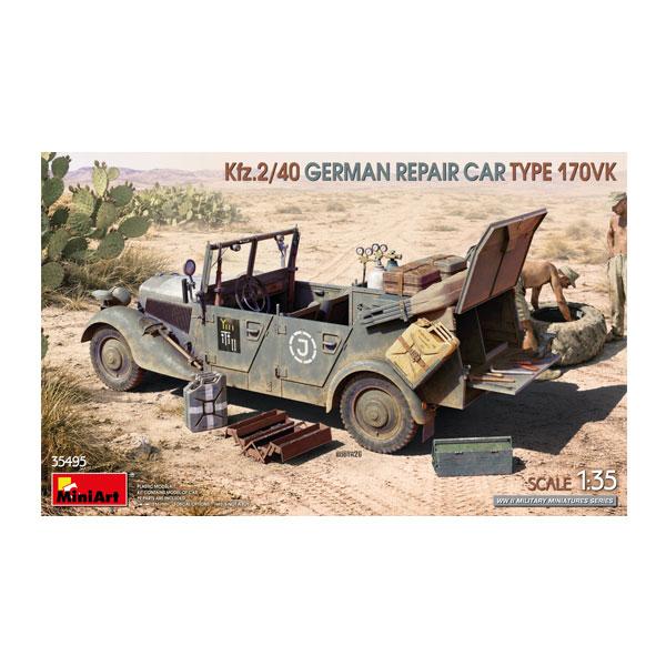【発売日：2026年09月30日】ミニアート 1/35 Kfz.2/40 ドイツ軍修理車 170VK型 プラモデル MA35495 ■発売予定：2026年9月予定(発売は遅れる可能性が御座います。)★発売の長期延期が見込まれる、または発売時...
