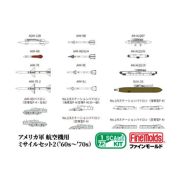 【発売日：2026年12月31日】ファインモールド FF104 1/72 アメリカ軍 航空機用ミサイルセット2 (’60s〜’70s) プラモデル 再販 ■発売予定：2026年12月予定(発売は遅れる可能性が御座います。)★発売の長期延期が...