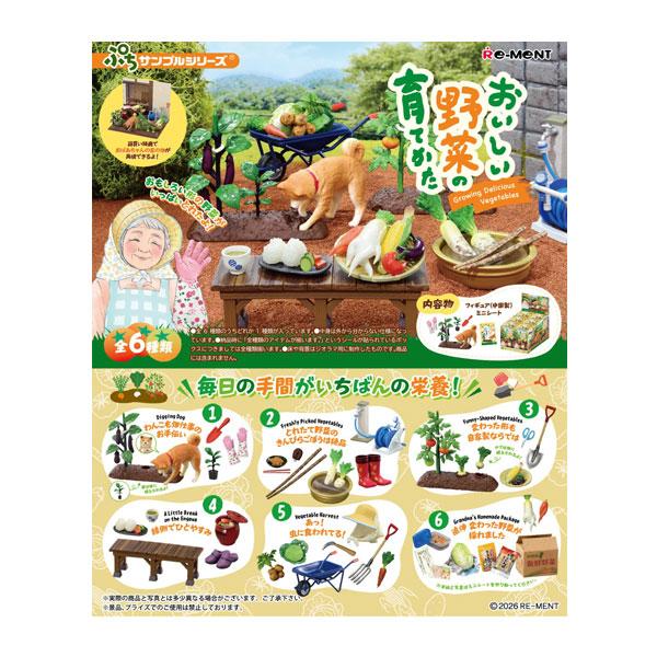 【発売日：2026年09月30日】送料無料◆おいしい野菜の育てかた (1BOX) リーメント ■発売予定：2026年9月予定(発売は遅れる可能性が御座います。)小さな畑で愛情たっぷりに育った野菜のミニチュア。泥だらけのものや変わった形のもの...