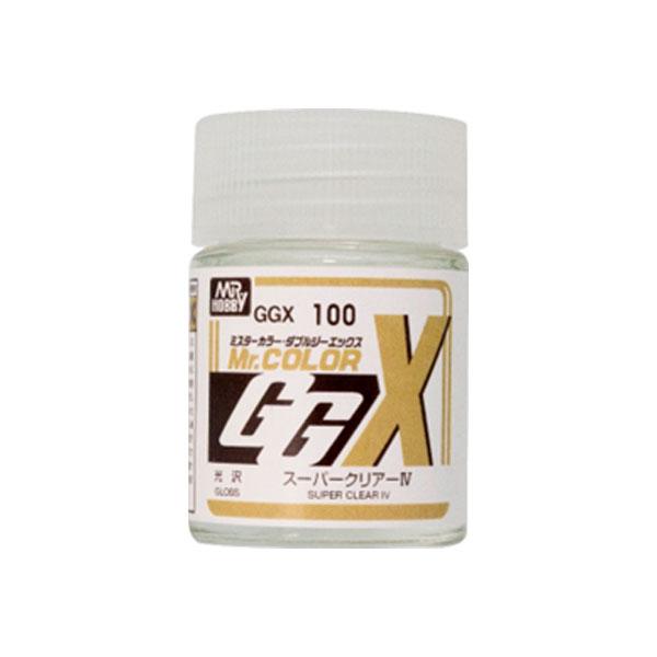 【発売日：2026年06月30日】GSIクレオス GGX100 Mr.カラーGGX スーパークリアーIV 18ml ■発売予定：2026年6月予定(発売は遅れる可能性が御座います。)UVカット性能を付与していない通常のクリアーとなっておりま...