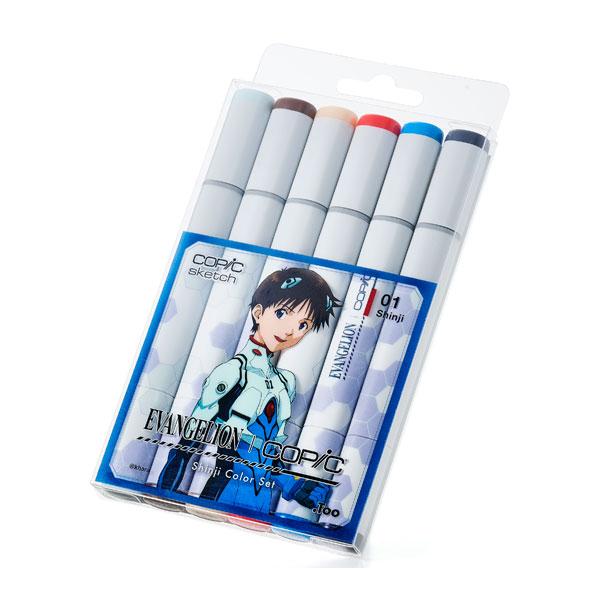 【発売日：2026年07月31日】EVANGELION×COPIC Shinji Color Set トゥーマーカープロダクツ ■発売予定：2026年7月予定(発売は遅れる可能性が御座います。)シンジを彩る6本のコピックをセットで販売！(C...