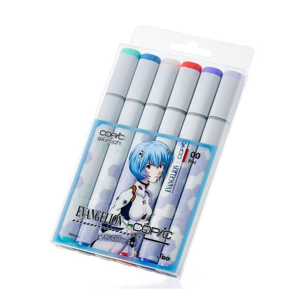 【発売日：2026年07月31日】EVANGELION×COPIC Rei Color Set トゥーマーカープロダクツ ■発売予定：2026年7月予定(発売は遅れる可能性が御座います。)レイを彩る6本のコピックをセットで販売！(C)kha...