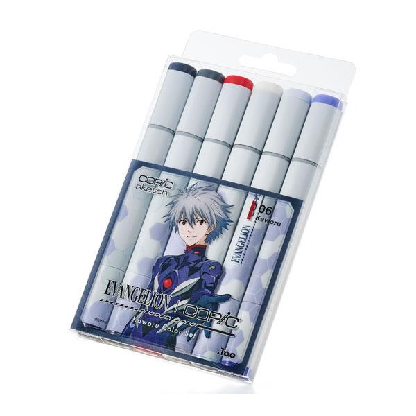 【発売日：2026年07月31日】EVANGELION×COPIC Kaworu Color Set トゥーマーカープロダクツ ■発売予定：2026年7月予定(発売は遅れる可能性が御座います。)カヲルを彩る6本のコピックをセット販売！(C)...