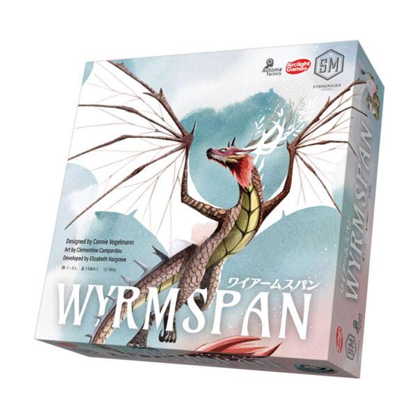 ワイアームスパン ボードゲーム アークライト 本作は、2019年ドイツ年間ゲーム大賞エキスパート部門大賞を受賞し、日本でも拡張を合わせ4万部以上を売り上げた『ウイングスパン』の派生作品です。『ウイングスパン』のシステムを踏襲しつつ、テーマを...