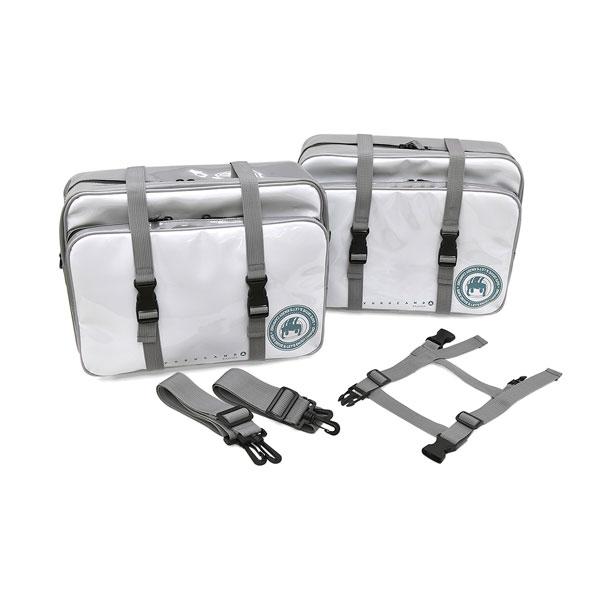 送料無料◆ゆるキャン△ リンちゃんのサイドバッグセット アクロス 『ゆるキャン△』シリーズの作中でリンが使用していたバイク用サイドバッグを設定に忠実に再現しました！2個を専用ベルト(アタッチメント)で繋いでバイクにセットすれば、自前のバイク...