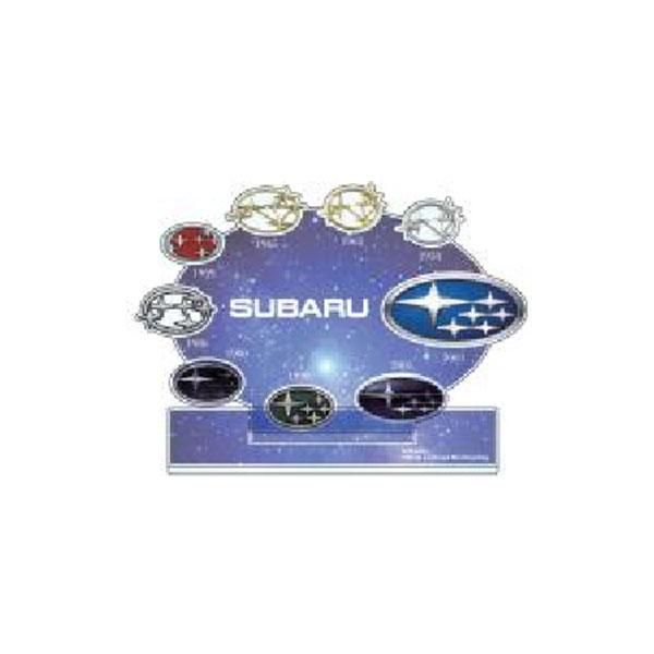 ■ジュウロクホウイ SUBARU 歴代ブランドエンブレム アクリルスタンド◆ゆうパケット送料無料 SUBARUロゴモチーフのアクリルスタンド！1950年代から現行のCIロゴの変遷をモチーフにしたアクリルスタンド。この『六個の星』の由来は元々...