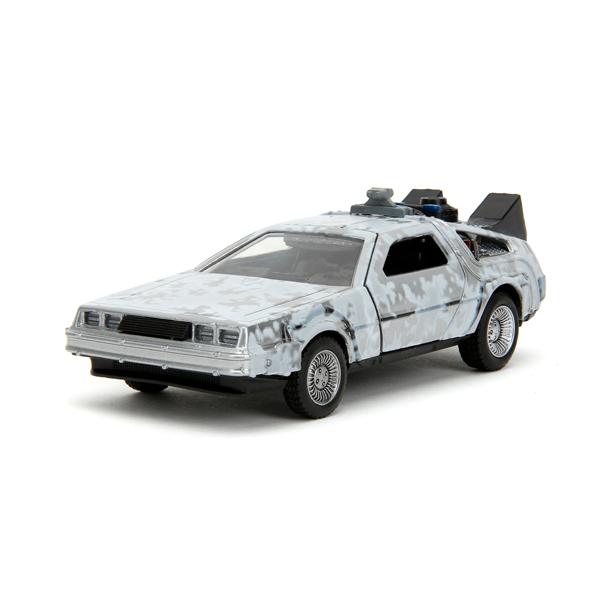 JADATOYS 1/32 バック・トゥ・ザ・フューチャーI タイムマシーン デロリアン 凍結仕様 ミニカー JADA34785不朽の名作バック・トゥ・ザ・フューチャー。デロリアンのミニチュアカーです。こだわりの塗装や、忠実に再現されたディ...