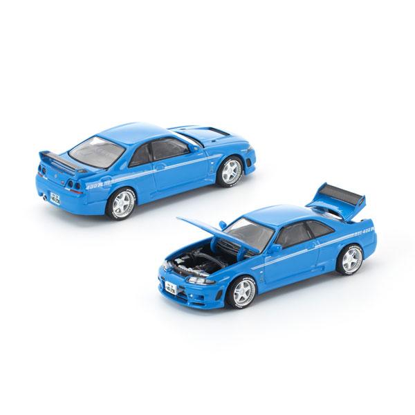 POP RACE × Enigma 1/64 スカイライン GT-R R33 NISMO 400R チャンピオンシップブルー ミニカー PRE019 Pop Race × Enigmaによるコラボレーションモデル。エンジンフードとトランクは...