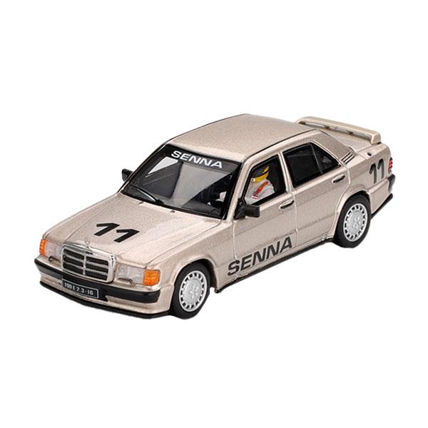 MINI-GT 1/64 メルセデス ベンツ 190E 2.3-16 ニュルブルクリンク レース オブ チャンピオンズ 1984 ＃11 アイルトン・セナ フィギュア付 (左ハンドル) ミニカー MGT01076-L 1/64スケールで新旧...