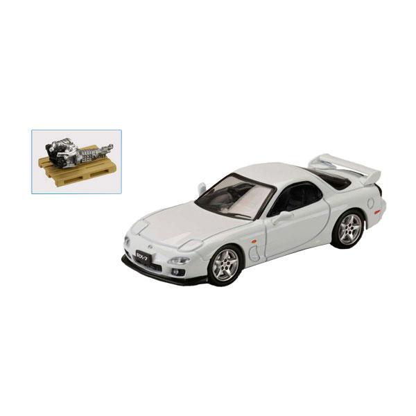 ホビージャパン 1/64 マツダ RX-7 (FD3S) TYPE R Bathurst エンジンディスプレイモデル付 ピュアホワイト ミニカー HJ647007BW ホビージャパンの1/64ダイキャストシリーズ“HJ64”から1/64マツ...