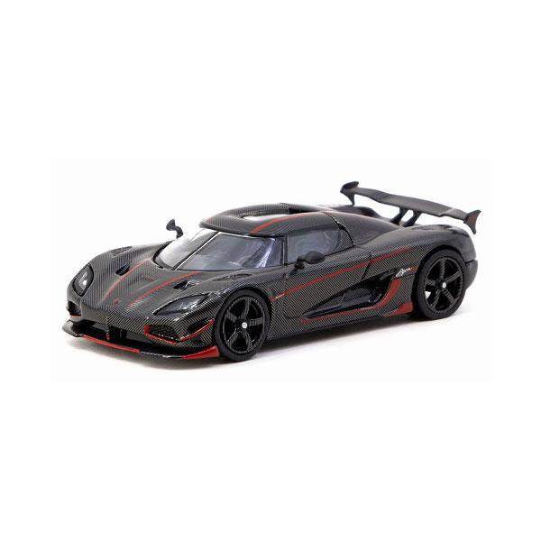 ターマック 1/64 ケーニグセグ・アゲーラ RS ブラックカーボンファイバー / レッドアクセント ミニカー T64G-TL005-BCF ターマックの1/64スケール“GLOBAL64”シリーズから“Koenigsegg Agera R...