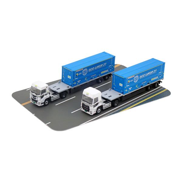 331230 トミーテック トレーラーコレクション NX 日本通運 31ftコンテナトレーラー 2台セットA 1/150(Nゲージスケール) 鉄道模型いすゞギガ・UDトラックス クオン (現行モデル) にNX ブランドロゴマーク仕様のUV4...
