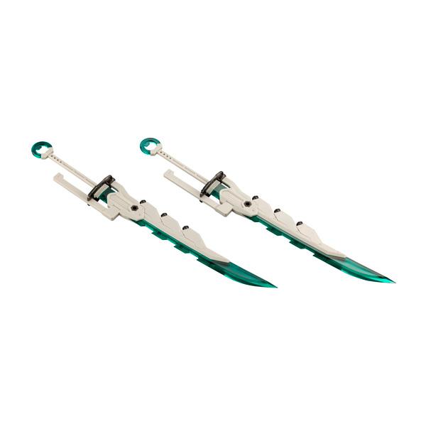 ヘキサギア 1/24 ブースターパック 016 (撃発式超大型戦術刀“翠雲”) プラモデル コトブキヤ ■峰の部分に3発装填されている大釘型ヘキサグラムストレージは取り外す事ができ、ミライト（LED付リチウム電池、別売り）と交換する事でクリ...