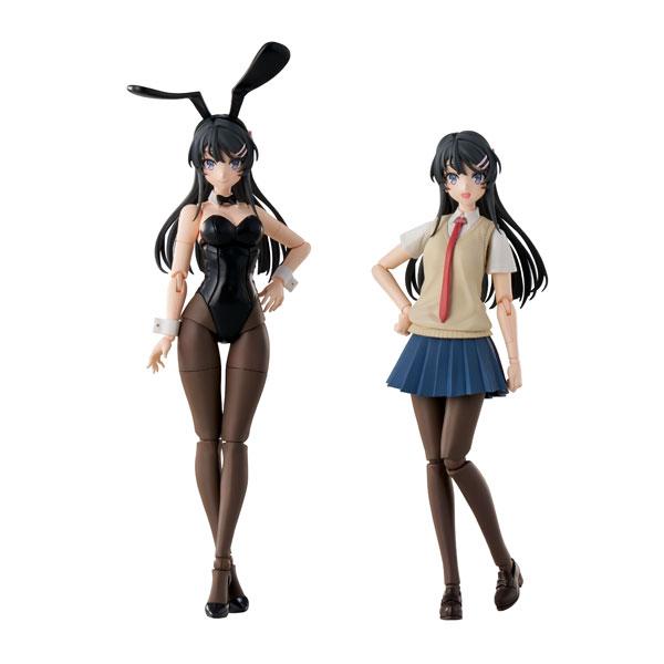 KADOKAWA PLASTIC MODEL SERIES 「青春ブタ野郎」シリーズ 桜島麻衣 DX ver. プラモデル DX ver.はバニー衣装と夏制服の豪華2体セット！・成型色による色分けと塗装済みパーツにより、組み立てるだけでカラ...