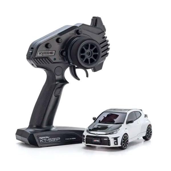 送料無料◆京商 ミニッツAWD トヨタ GRMNヤリス ラリーパッケージ プラチナホワイトパールマイカ 32648PW四輪駆動シャシー＋ドリフト専用タイヤ装着済だから、小スペースでドリフト走行が楽しめる！Syncro KT-531P送信機を...