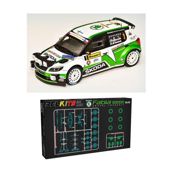 送料無料◆ベルキット 1/24 シュコダ ファビア S2000 EVO 2012 バルム・チェコ・ラリー・ズリーン + グラベル仕様 コンバージョンキット セット販売 プラモデル BEL004/BELTK002 ※こちらはベルキット・BEL...