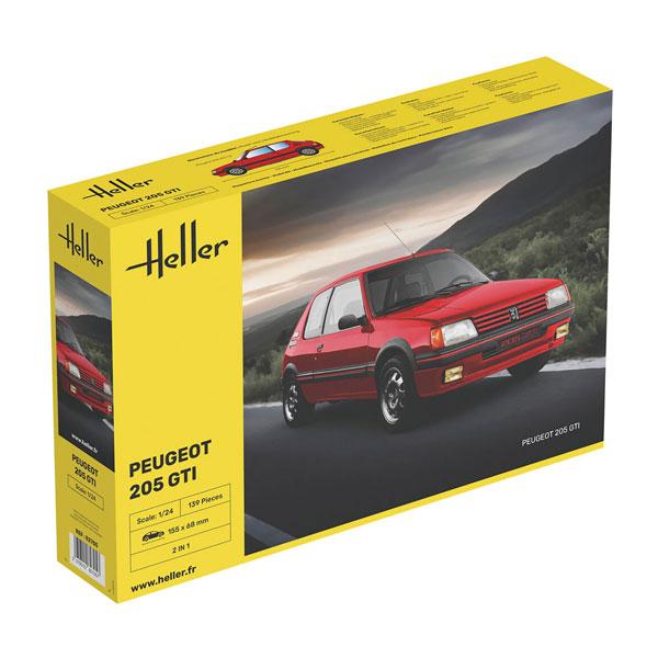 エレール 1/24 プジョー 205 Gti (日本語対訳補足説明書付属) プラモデル HE82705J ●きれいなスタイルの傑作車を市販車仕様で作る1/24スケールでホットハッチの傑作として知られるプジョー205GTiを再現したっプラスチ...