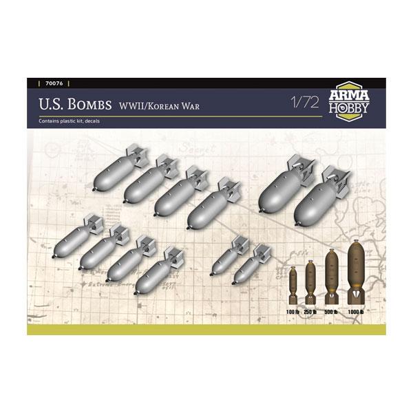 アルマホビー 1/72 WW.II 米軍航空爆弾セット 完全新金型 プラモデル ADL70076 本商品は100ポンド爆弾と1000ポンド爆弾×各2個、250ポンド爆弾と5000ポンド爆弾×各4個のセットで、それぞれのデカールが付属していま...
