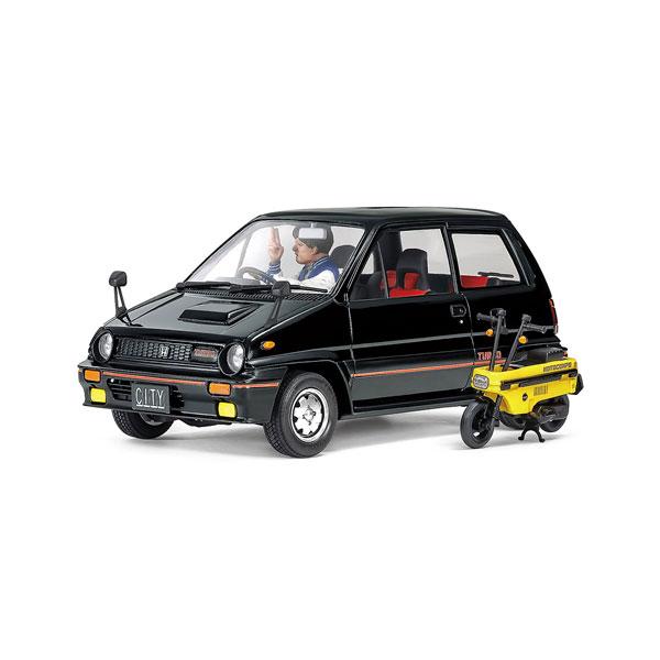 タミヤ 1/24 スポーツカーシリーズ No.369 Honda シティ ターボ プラモデル 24369 ★1982年秋に登場したHonda シティターボのプラスチックモデル組み立てキットです。★1/24スケール、全長140mm、全幅68m...