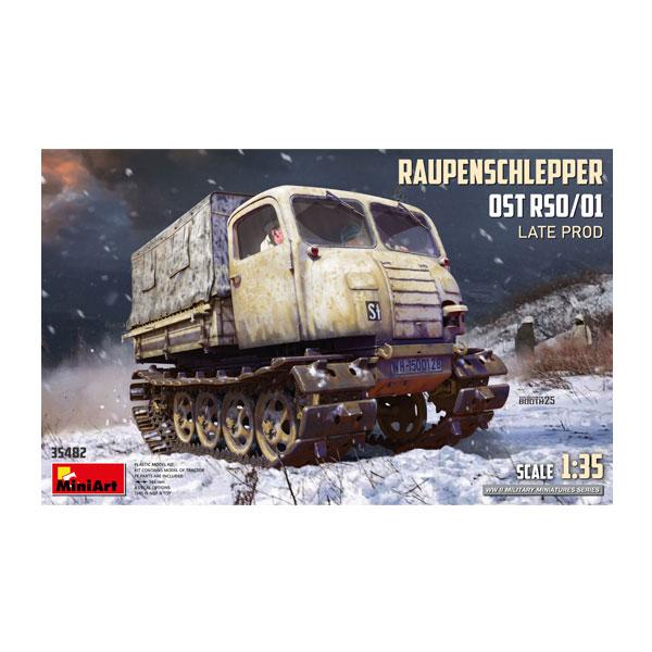 ミニアート 1/35 ラウペンシュレッパー Ost RSO/01. 後期型 プラモデル MA35482 深い雪や泥の中を銃や弾薬、配給物資を引きずって進むために作られた、戦後後期のRSO追跡式トラクターのキットです。・エッチングパーツ付属・...