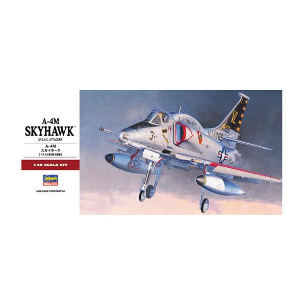 ハセガワ 1/48 A-4M スカイホーク プラモデル PT33 スカイホークの単座型最終モデル「A-4M」は米海兵隊用に開発された機体です。米海軍へのA-7コルセアIIの配備がはじまり、艦上攻撃機の主役がA-4からA-7へと交代された頃、...