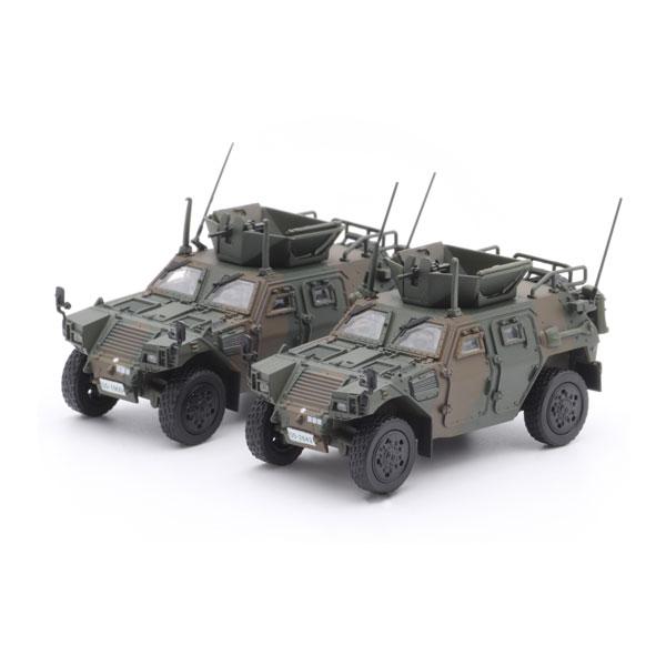 フジミ 1/72 陸上自衛隊 軽装甲機動車(国教隊) (2両入り) 特別仕様(リアルモールドタイヤ付き) プラモデル ミリタリーシリーズ No.17 EX-1 1/72スケールの一般的な再現性を越える「新金型によるプラ製ホイール/ゴム製タイ...