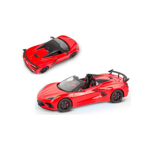 ドイツレベル 1/25 コルベット C8 カブリオレ プラモデル 07750 オープンバージョンのコルベットC8を詳細に再現。・ボンネット開閉可・部品数：141点・完成サイズ：186mm1/25スケールプラスチックモデルキット※組み立て・塗...