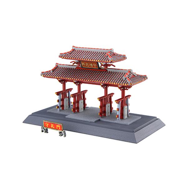フジミ 1/100 首里城 守礼門 プラモデル 建物シリーズNo.30 観光の名所としても有名な守礼門を再現！沖縄の観光名所を再現。飾り台はグレー、門の部品は濃い赤色で成形。以前の成形色は全てグレーでしたが手軽に製作いただけるように仕様変更...