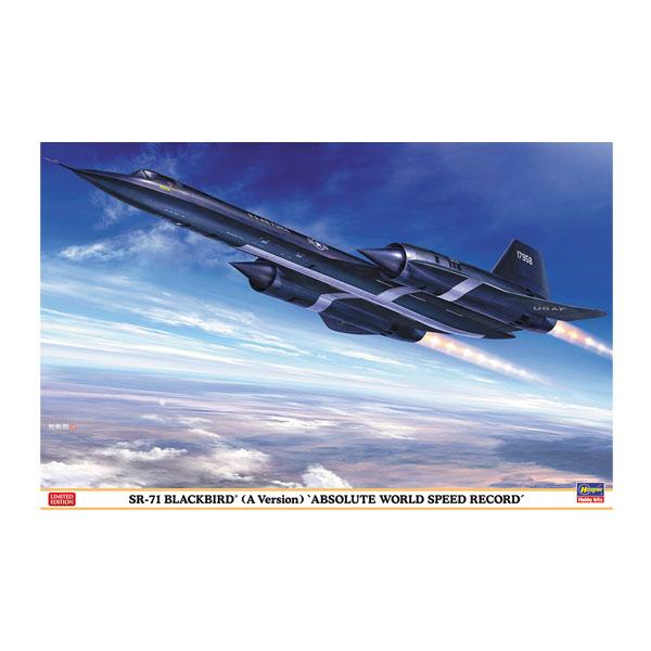 ハセガワ 1/72 SR-71 ブラックバード (A型) “世界絶対速度記録機” プラモデル 02425 機体下面に計測用の白十字を記した、世界記録挑戦機を再現！機体パーツカラーはブラック。パッケージイラストは加藤単駆郎 氏が担当。デカール...