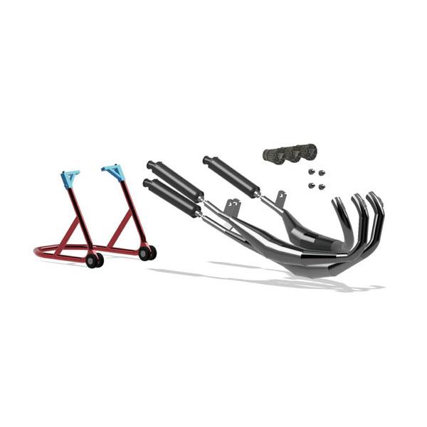送料無料◆モデリンク SPmodels 1/12 KH400/250用 社外クロスチャンバー ＆ パワーフィルターセット (SP12002) ハセガワ向け ディテールアップ ハセガワの 1/12 カワサキ KH400、KH250用の社外クロ...
