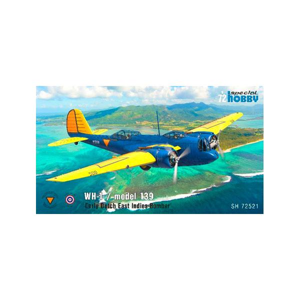 送料無料◆スペシャルホビー 1/72 WH-1/モデル139 “オランダ領東インド陸軍航空隊 初期爆撃機” プラモデル SPHSH72521 オランダがマーティン社から購入したモデル139爆撃機から第1ロットのWH-1型を再現！・4種デカー...