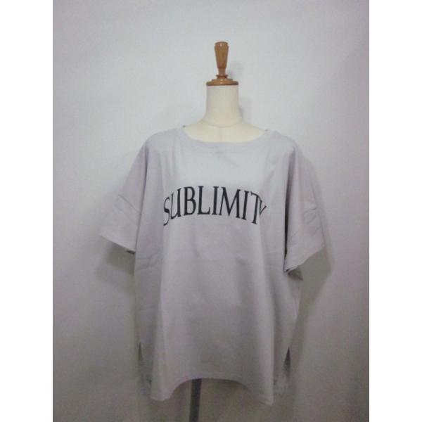 アンナケリー ANNA KERRY "SUBLIMITY" フライスTシャツ 85261929前後にロゴプリントをあしらったゆったりシルエットのTシャツです！前身頃は"SUBLIMITY"のシンプルなロゴ、後ろ身頃には細かい英字をプリントし...